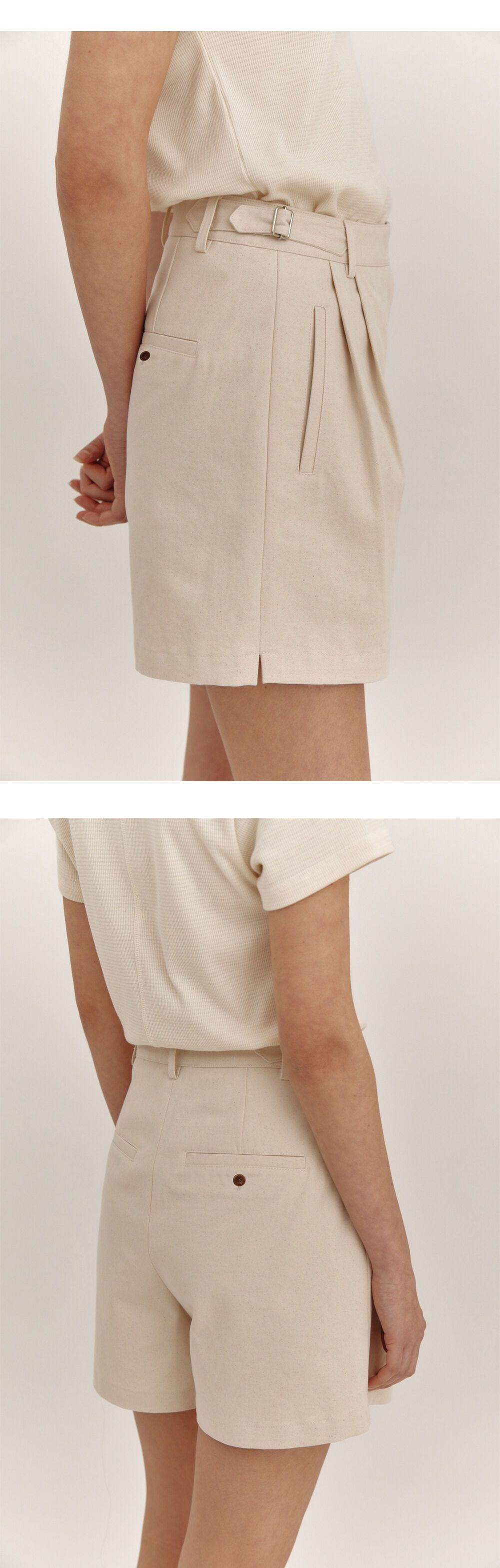 Basic Cotton Shorts(Natural) - 감도 깊은 취향 셀렉트샵 29CM