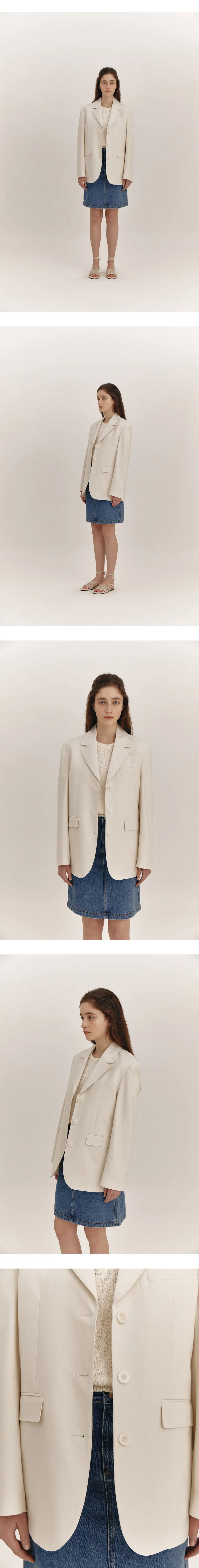 Three Button Single Jacket(Ivory) - 감도 깊은 취향 셀렉트샵 29CM