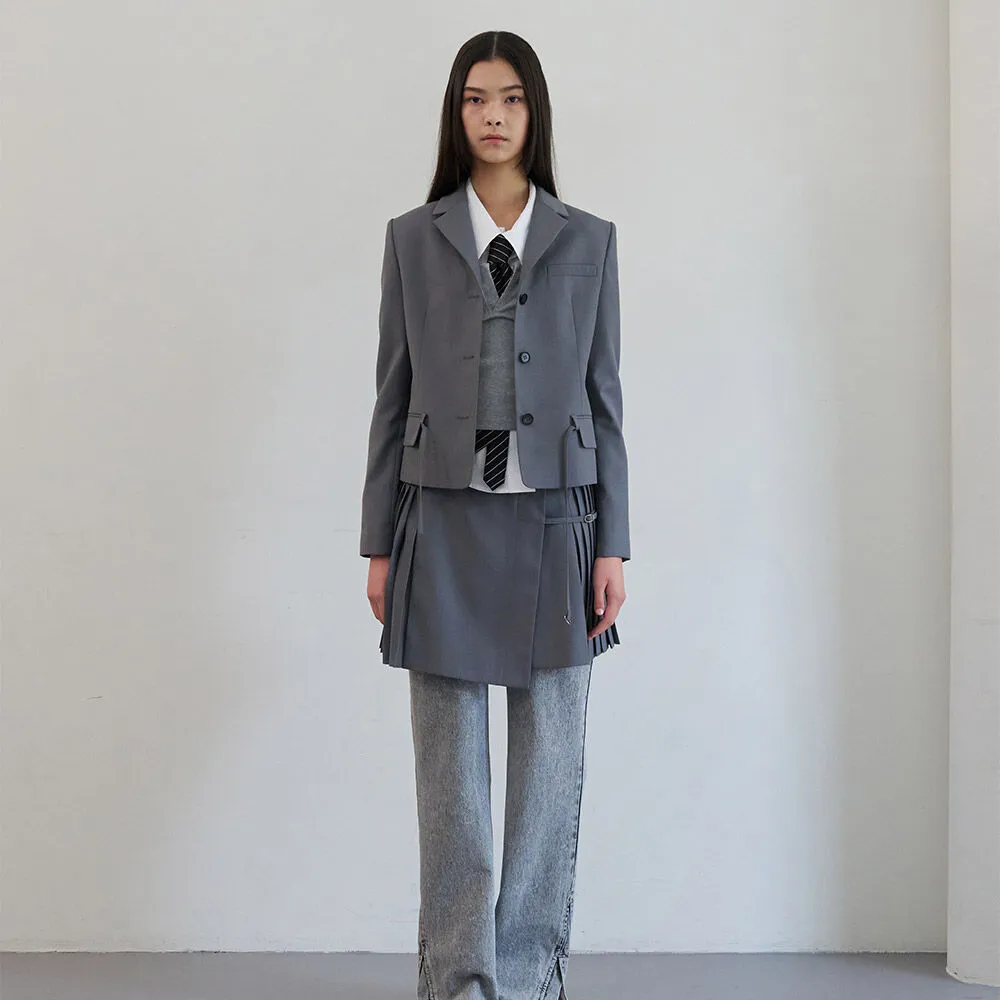 THREE BUTTON BELTED BLAZER - 감도 깊은 취향 셀렉트샵 29CM