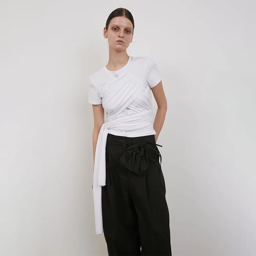 [1st REORDER] CHEST TIE TOP [WHITE] - 감도 깊은 취향 셀렉트샵 29CM