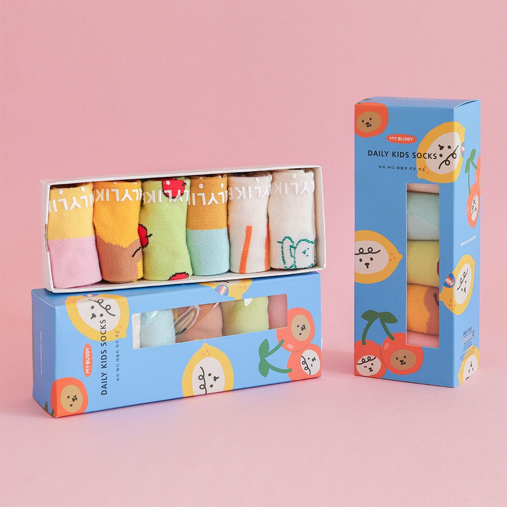 마이 버디 키즈 삭스 6P 세트 S/M/L/XL - 감도 깊은 취향 셀렉트샵 29CM