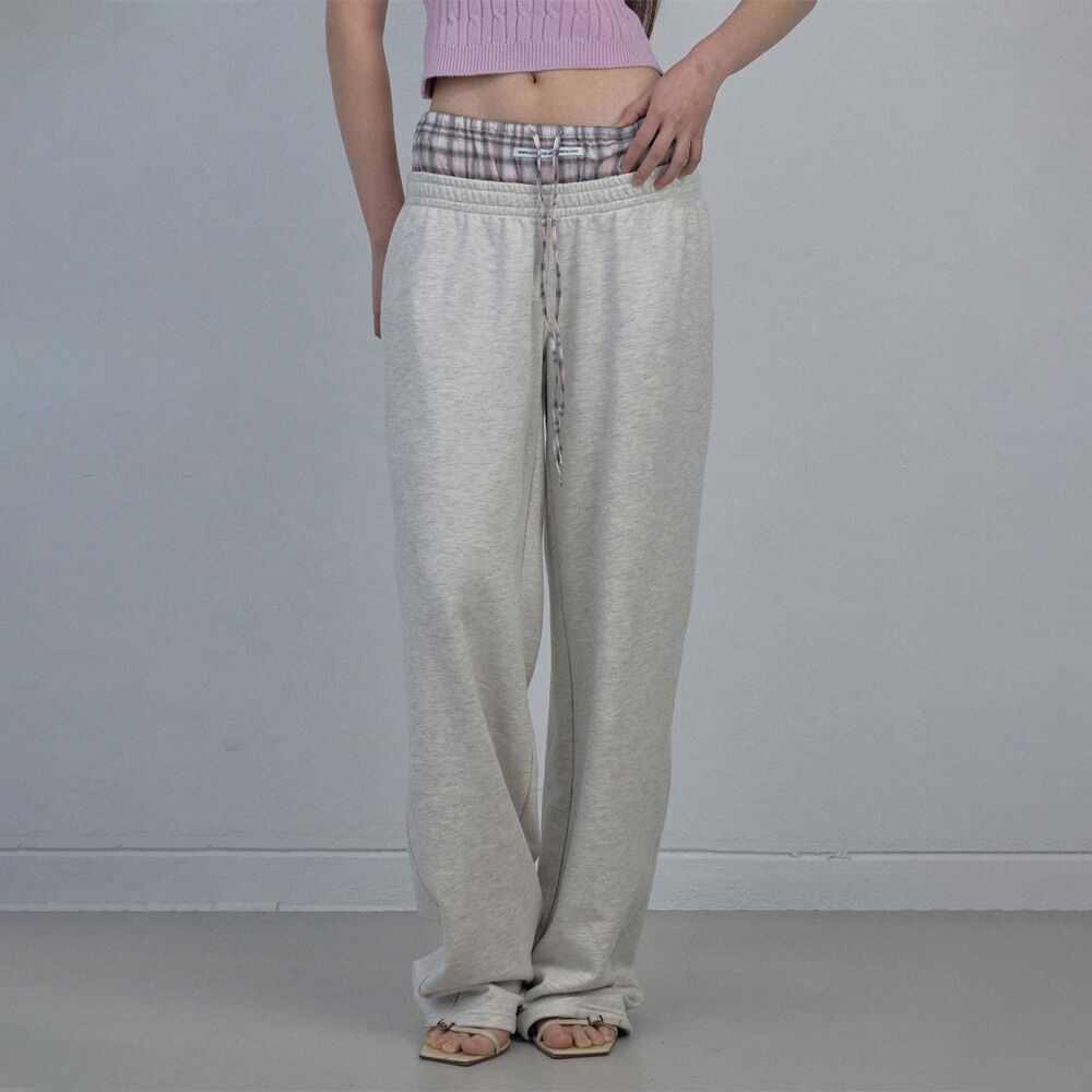 Boxer Layered Sweatpants Oatmeal - 감도 깊은 취향 셀렉트샵 29CM