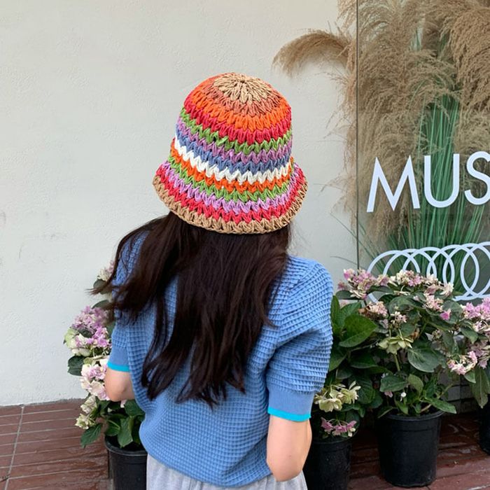 레인보우 라탄 버킷햇 C1 브라운 - 감도 깊은 취향 셀렉트샵 29CM