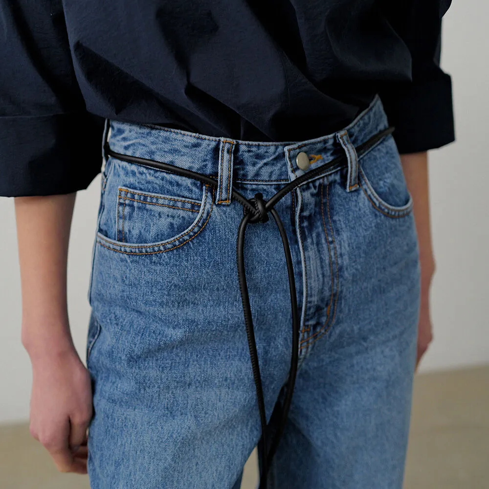 [5차 리오더] Leather String Belt_Black - 감도 깊은 취향 셀렉트샵 29CM