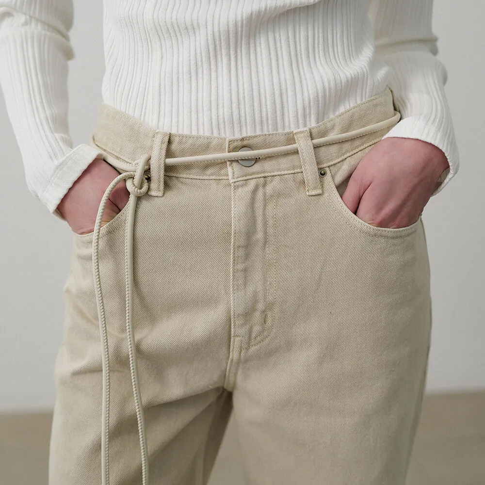 [5차 리오더] Leather String Belt_Cream - 감도 깊은 취향 셀렉트샵 29CM