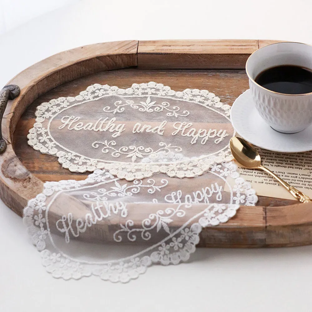 레터링 시스루 레이스 매트 (5color) - 감도 깊은 취향 셀렉트샵 29CM