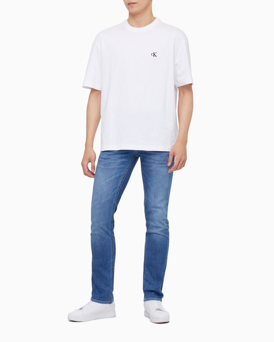 [BTS 정국]6color 남 릴렉스핏 아카이브 로고 반팔 티셔츠 40HM229 (화이트,블랙,그레이,블루,옐로우,브라운 ...