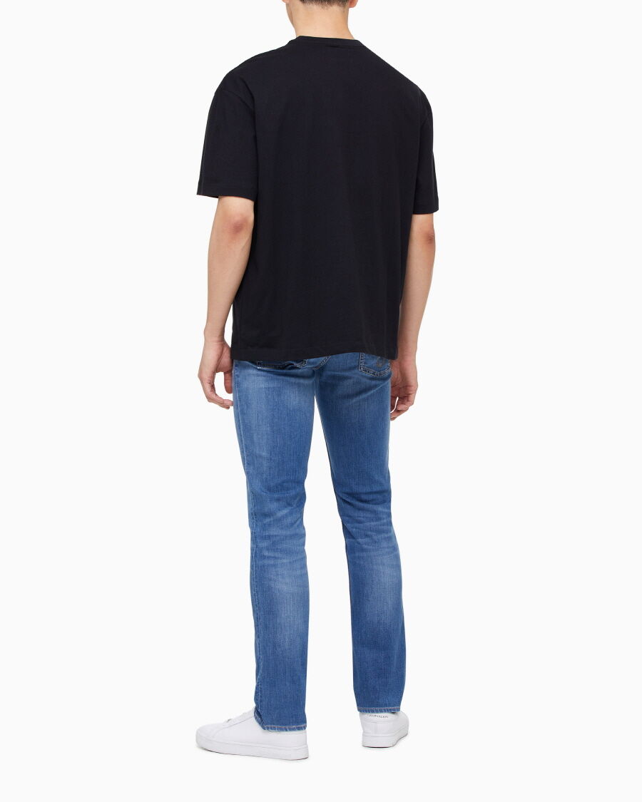 [BTS 정국]6color 남 릴렉스핏 아카이브 로고 반팔 티셔츠 40HM229 (화이트,블랙,그레이,블루,옐로우,브라운 ...