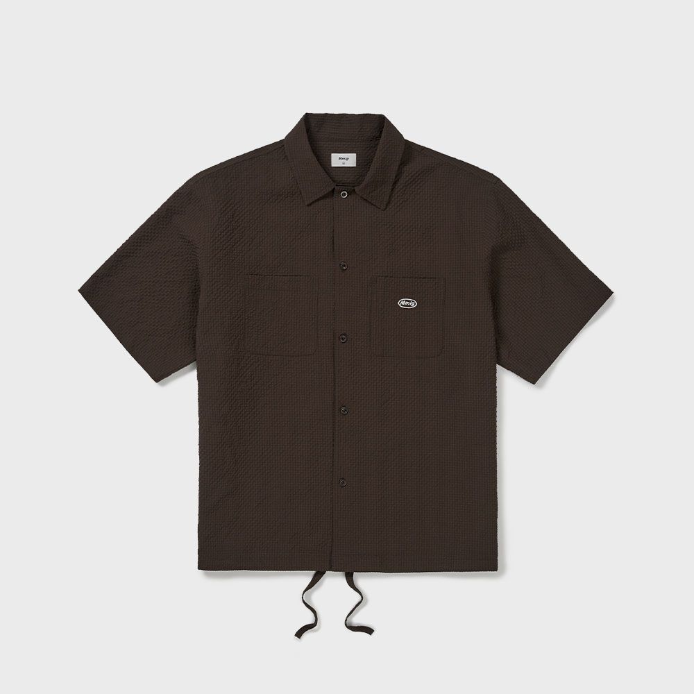 [Mmlg] STRING HF SHIRT (BROWN) - 감도 깊은 취향 셀렉트샵 29CM