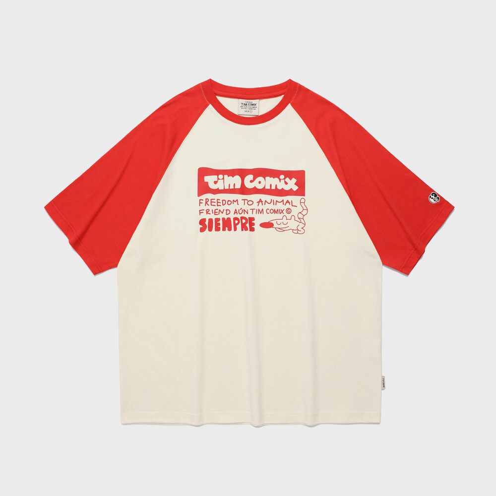 SIEMPRE ANIMAL RAGLAN SS ORANGE - 감도 깊은 취향 셀렉트샵 29CM