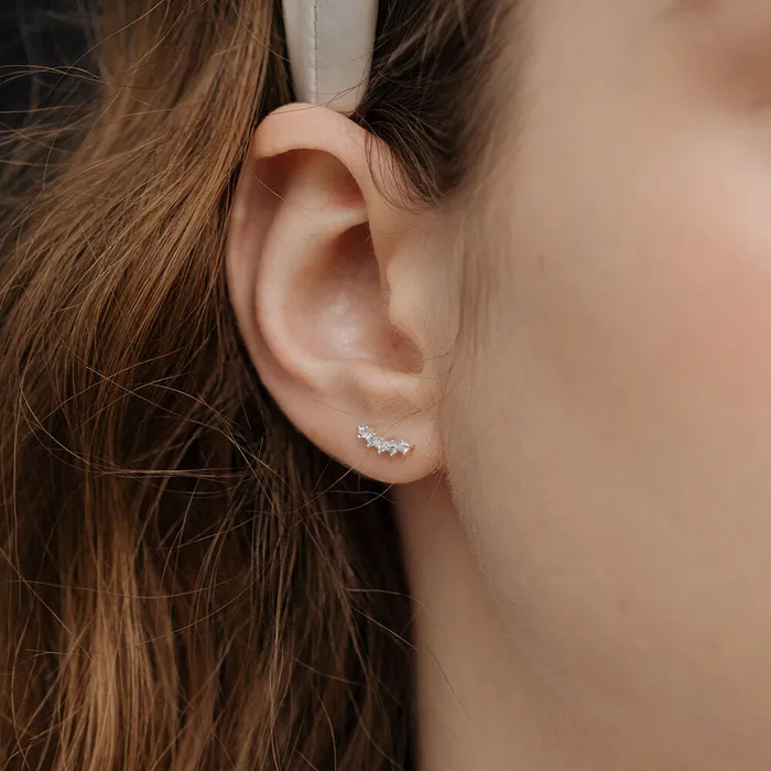 [29CM 단독] [Silver925] HTY055 Star cubic silver earrings - 감도 깊은 취향 셀렉트샵 29CM