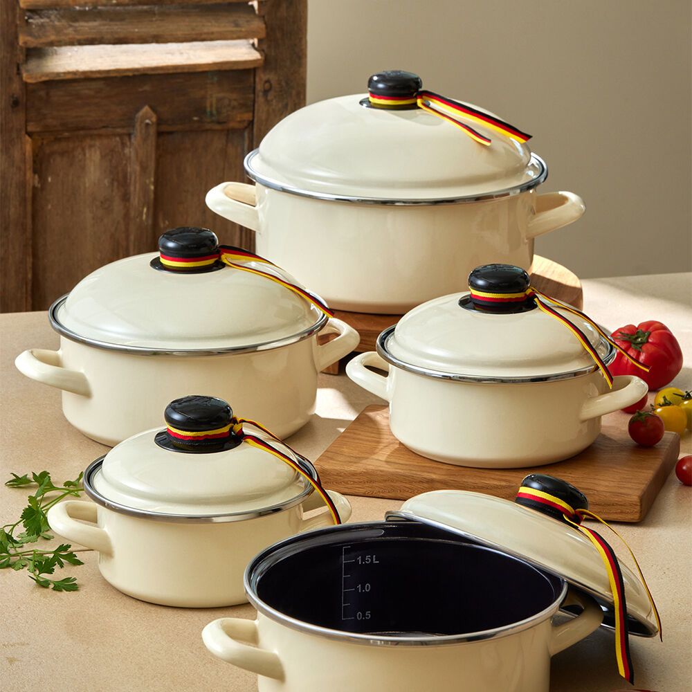 ELO 크림하모니 IH 인덕션 법랑 양수냄비 5종 세트 - 감도 깊은 취향 셀렉트샵 29CM