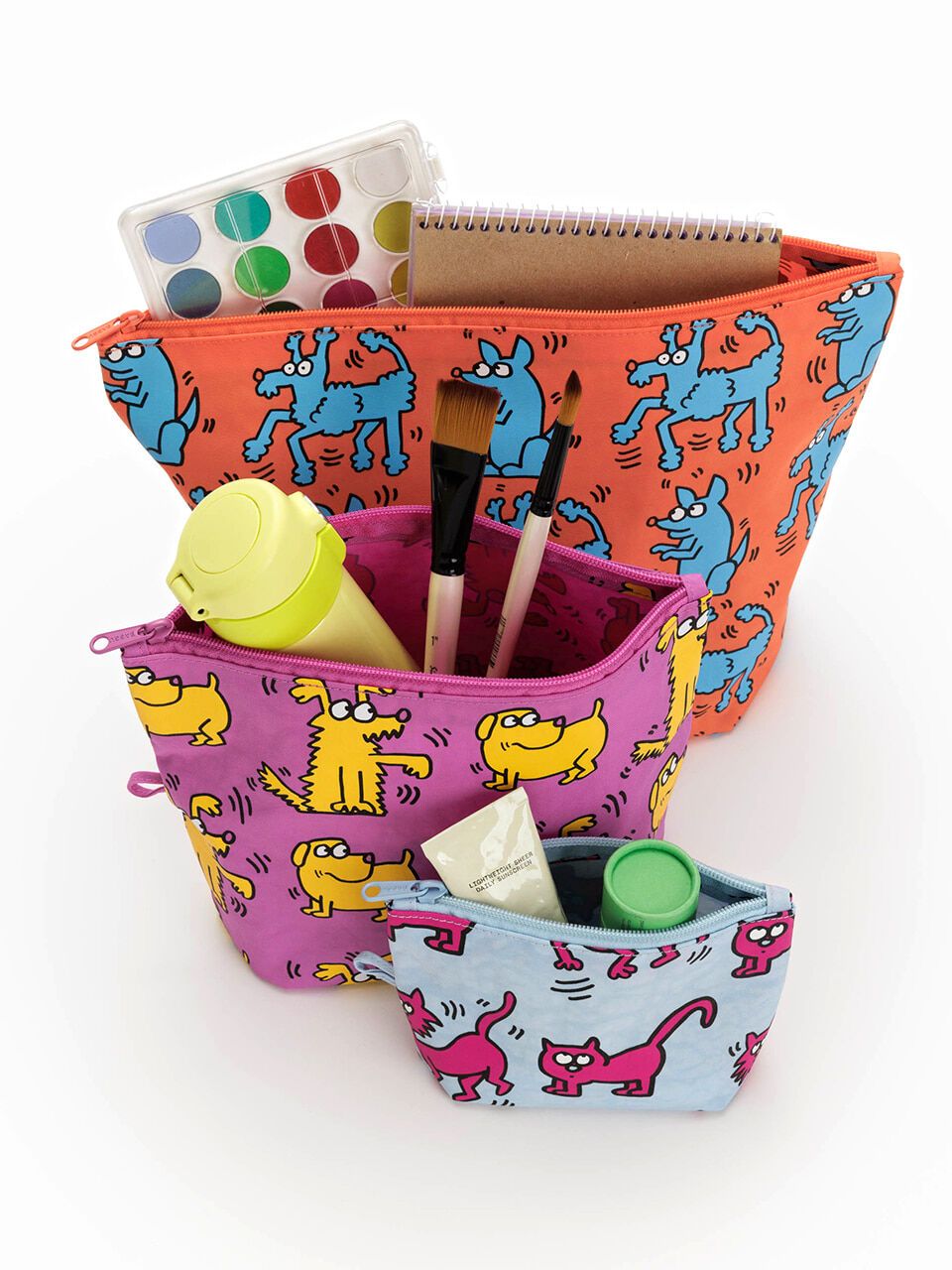 [바쿠백] 고 파우치 3size 세트 Keith Haring Pets - 감도 깊은 취향 셀렉트샵 29CM