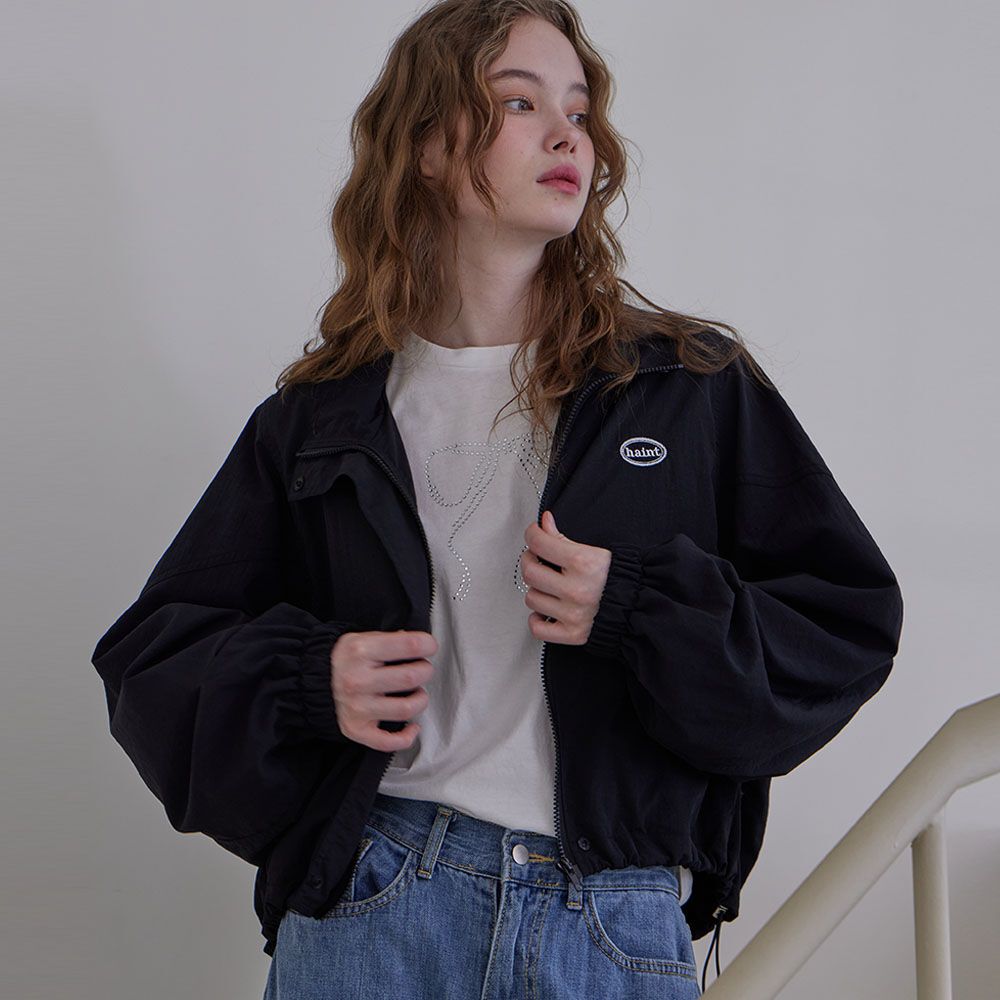 HIGH NECK WIND BREAKER JUMPER_2COLORS_BLACK - 감도 깊은 취향 셀렉트샵 29CM