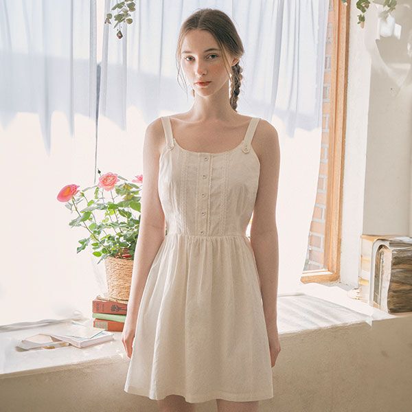 LACE BUSTIER ONEPIECE WHITE - 감도 깊은 취향 셀렉트샵 29CM