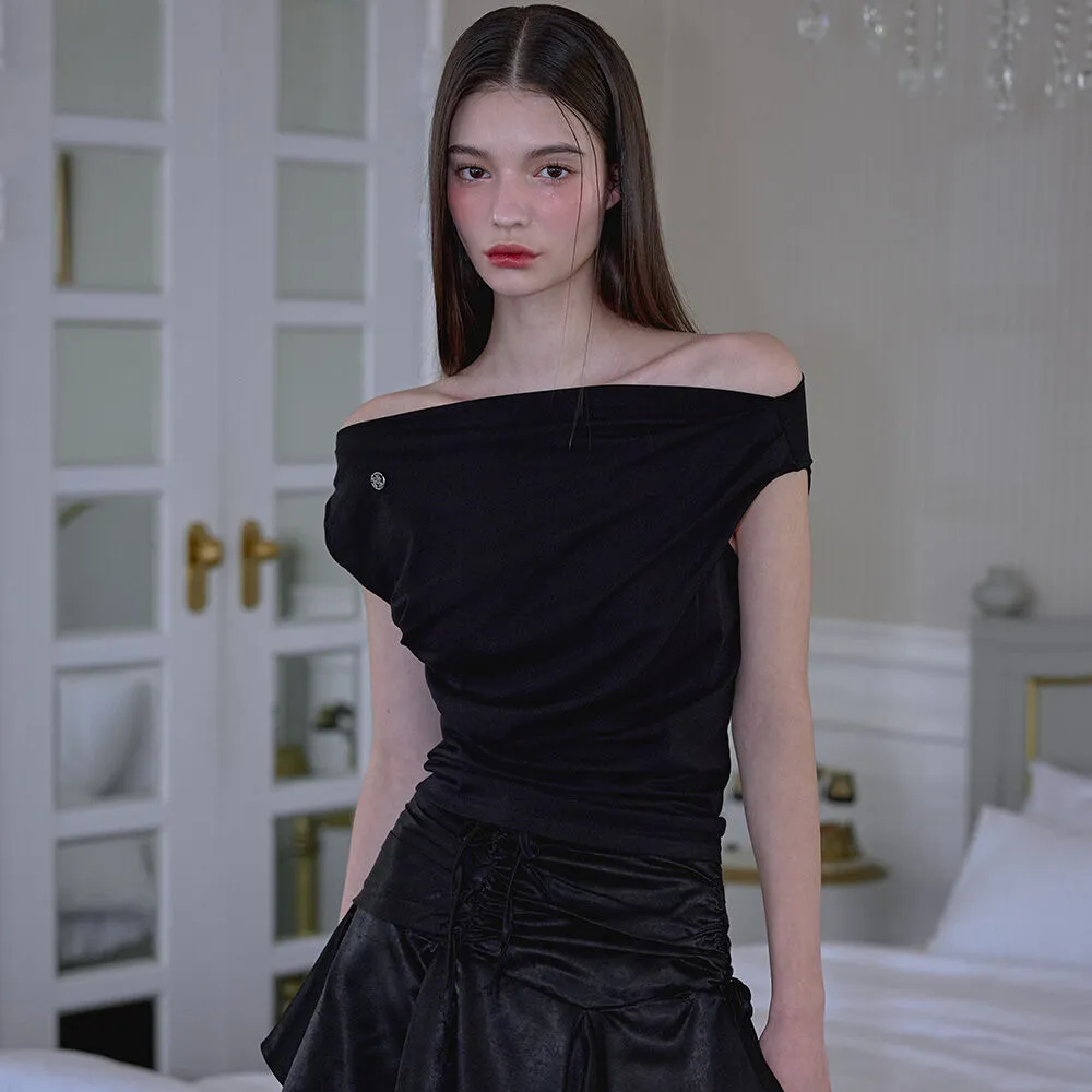 Drape Off Shoulder Sleeveless [Black] - 감도 깊은 취향 셀렉트샵 29CM