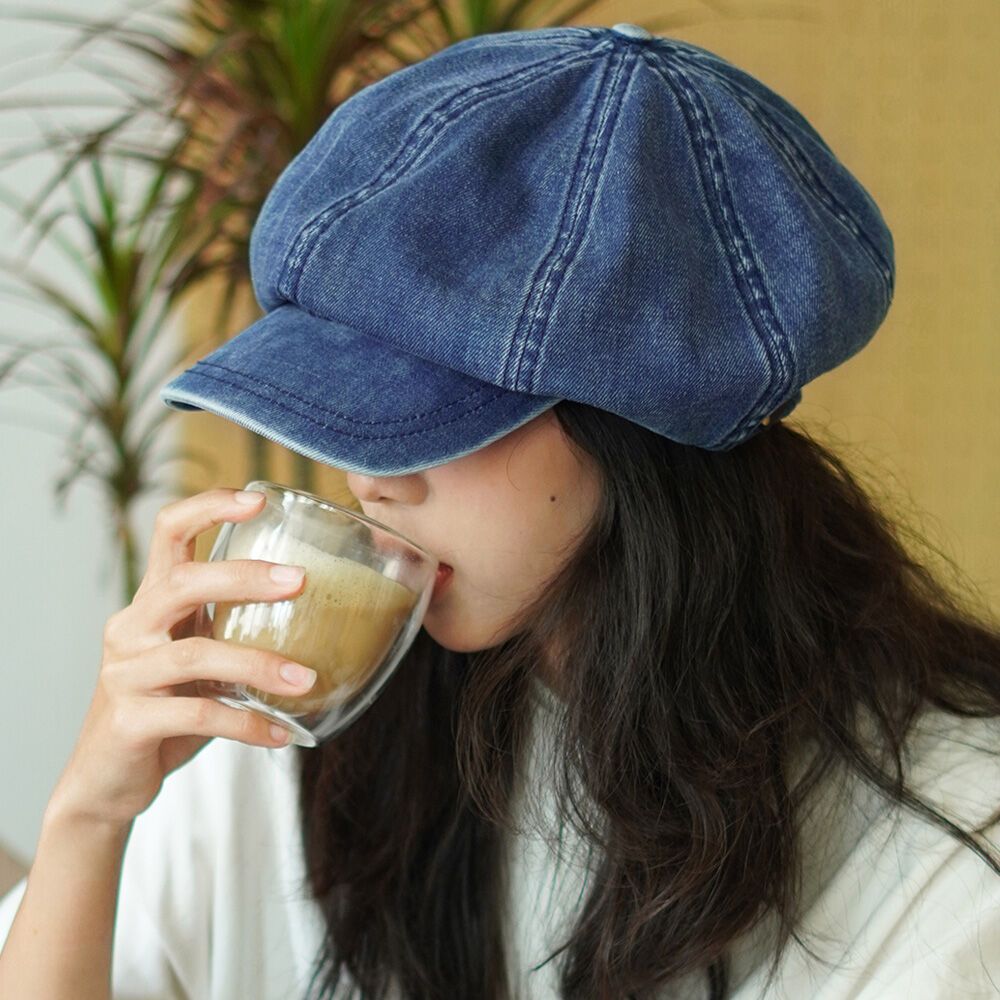 CARA PARK 데님 뉴스보이캡 C1 DEEP BLUE - 감도 깊은 취향 셀렉트샵 29CM