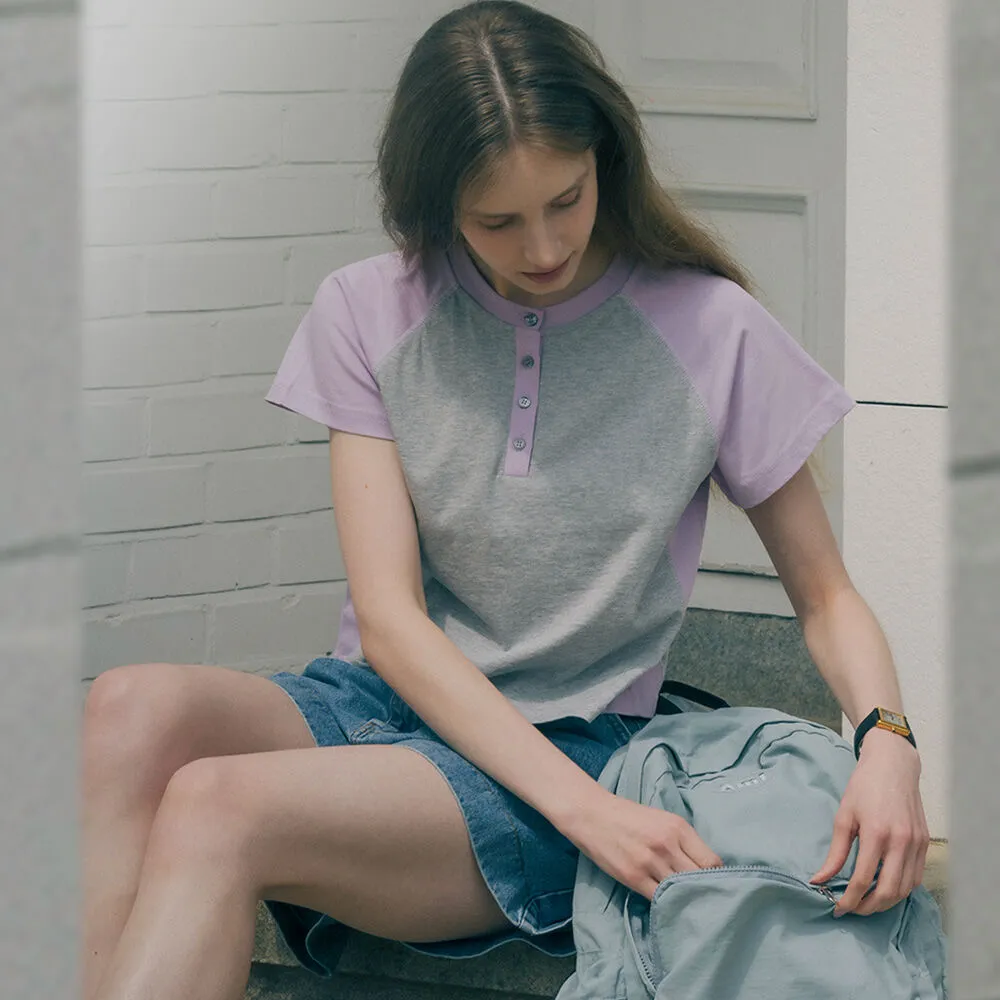 Raglan color point T-shirt_Purple - 감도 깊은 취향 셀렉트샵 29CM