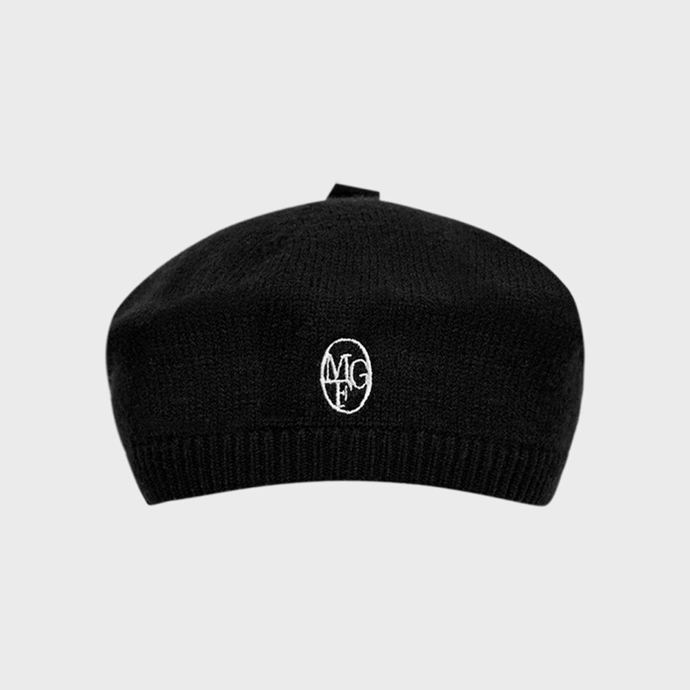 ENFANT EMBROIDERY KNIT BERET black - 감도 깊은 취향 셀렉트샵 29CM