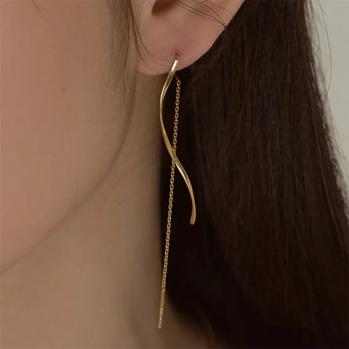 14k post 메이에르 드롭 귀걸이 - 감도 깊은 취향 셀렉트샵 29CM