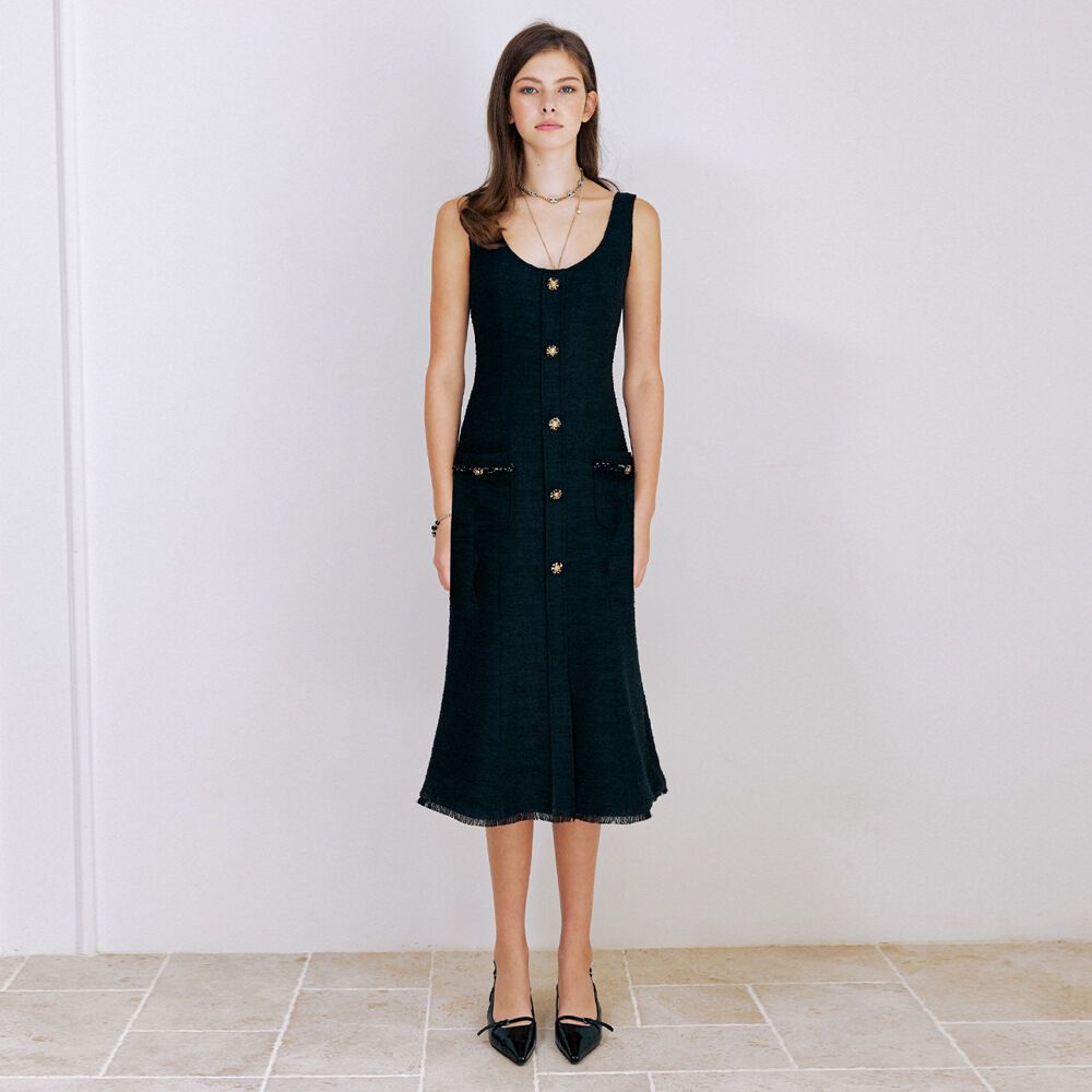 TWEED LONG DRESS BK - 감도 깊은 취향 셀렉트샵 29CM