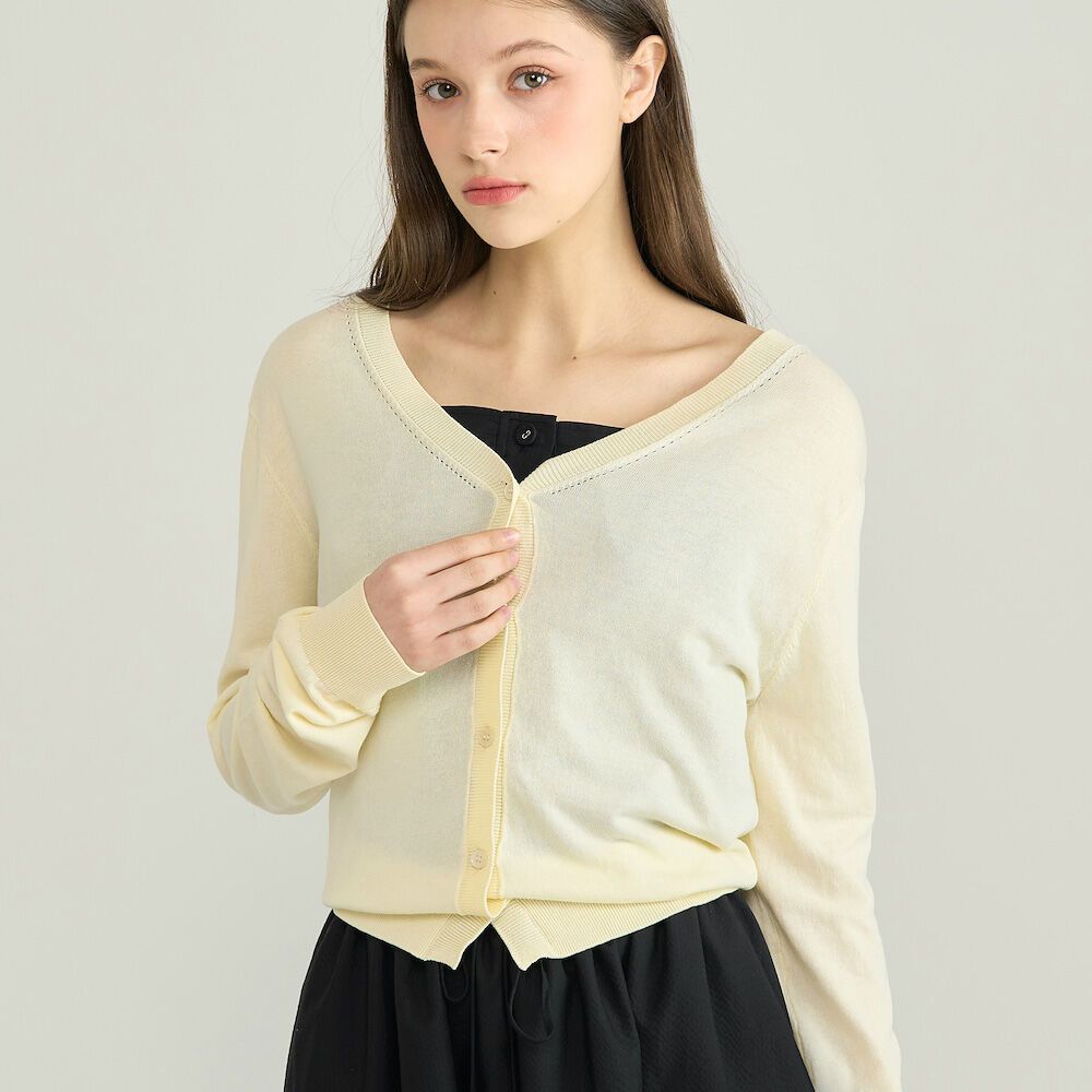 투웨이 클로징 니트 가디건 YE_K242KSL701 - 감도 깊은 취향 셀렉트샵 29CM