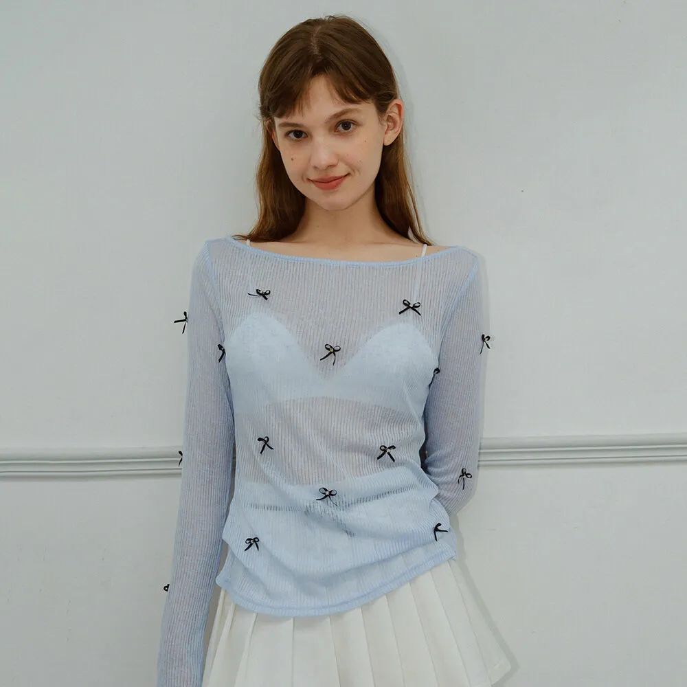 DD_Ribbon see-through top - 감도 깊은 취향 셀렉트샵 29CM