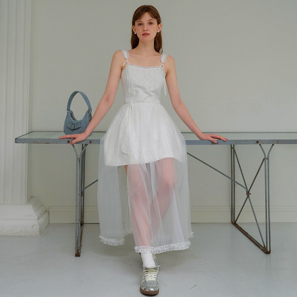 DD_Lace embroidery mesh layer dress - 감도 깊은 취향 셀렉트샵 29CM