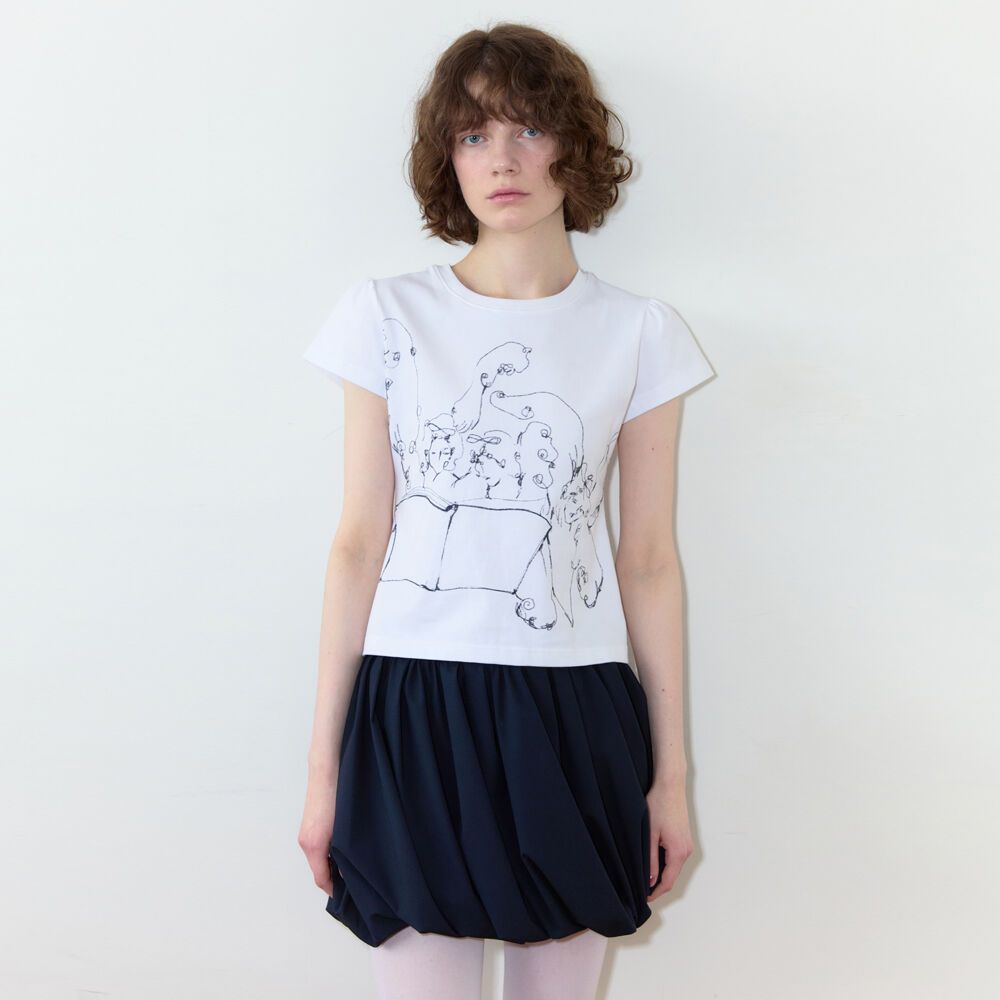 Angel Puff T-Shirt (White) - 감도 깊은 취향 셀렉트샵 29CM