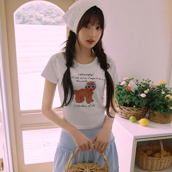 ROLA SUNGLASSES PUPPY T-SHIRT WHITE - 감도 깊은 취향 셀렉트샵 29CM