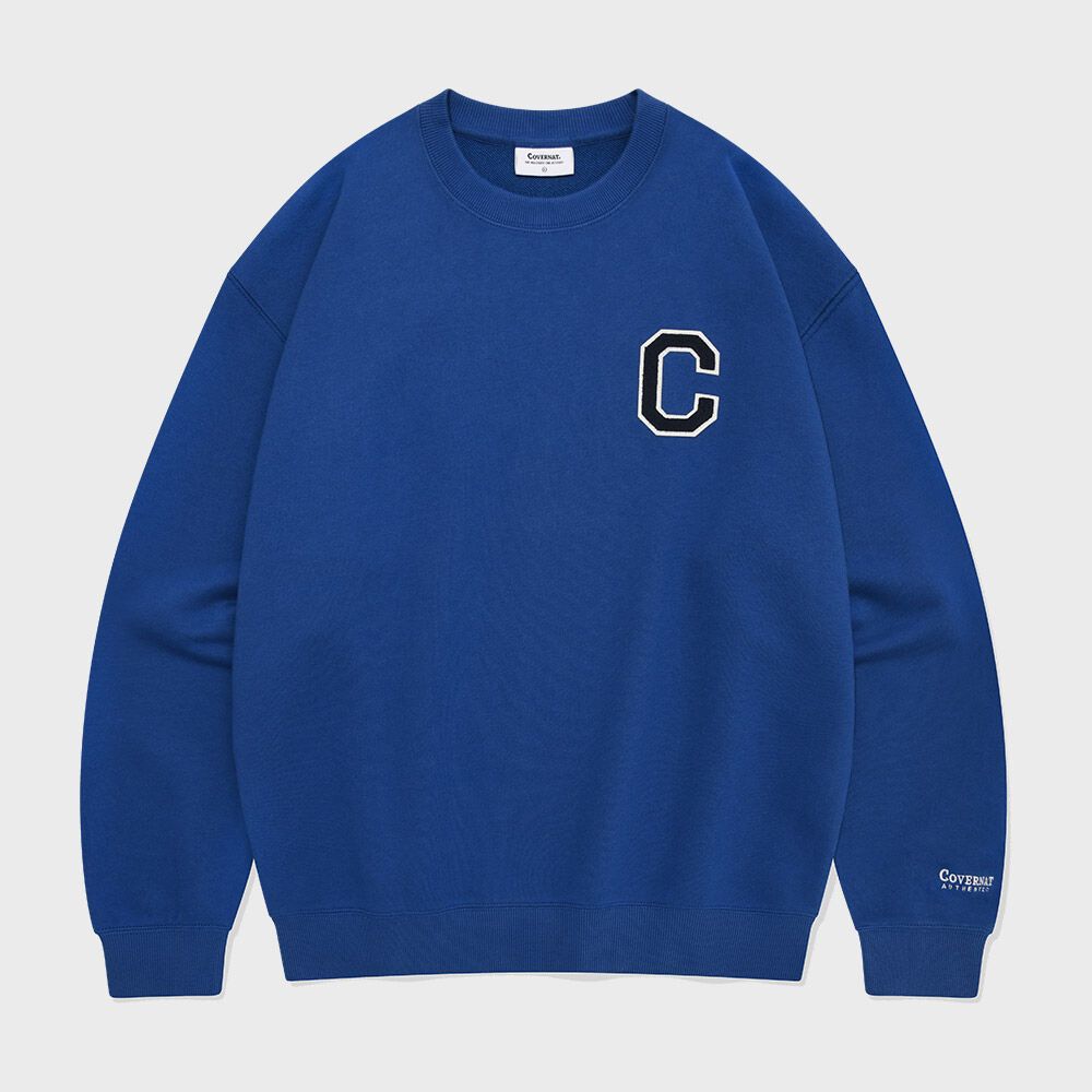 [24FW] C 로고 맨투맨 - 로얄 블루 - 감도 깊은 취향 셀렉트샵 29CM