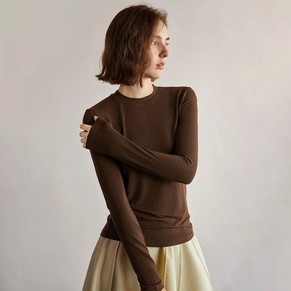 YY_Wool slim crewneck knit top_4color - 감도 깊은 취향 셀렉트샵 29CM