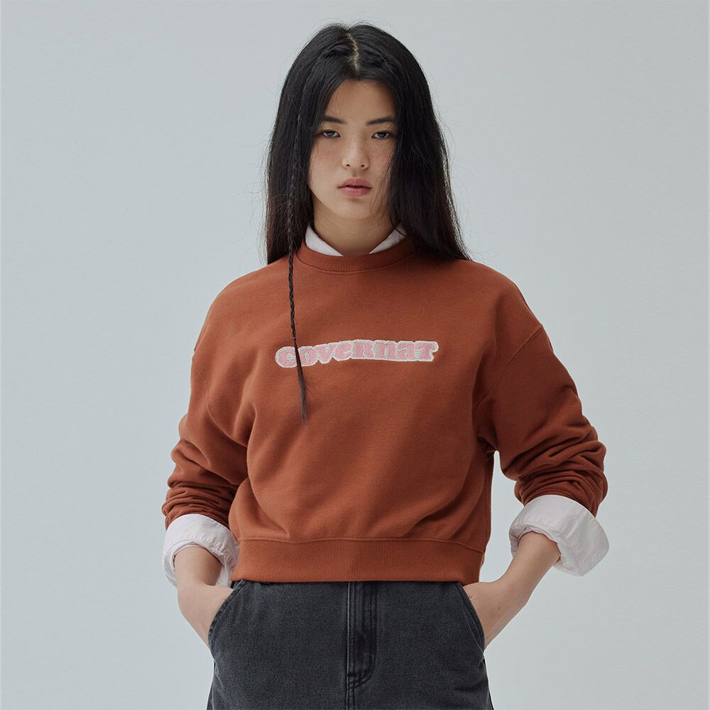 [24FW] 우먼 쿠퍼 로고 맨투맨 - 브라운 - 감도 깊은 취향 셀렉트샵 29CM