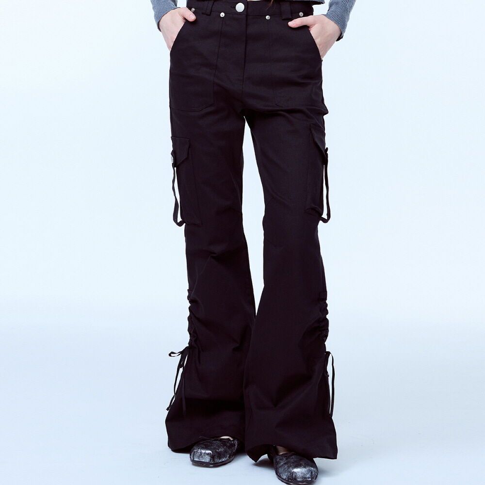 PA CARGO SLIM BOOTSCUT PANTS(BLACK) - 감도 깊은 취향 셀렉트샵 29CM