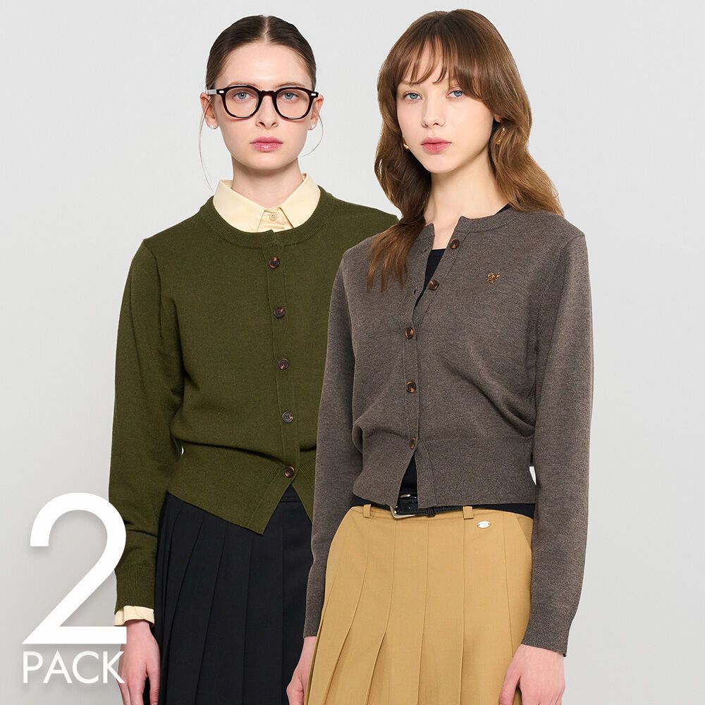 [1+1] WOMAN 에센셜 크루넥 가디건 [4COL] / WBD3L04501 - 감도 깊은 취향 셀렉트샵 29CM