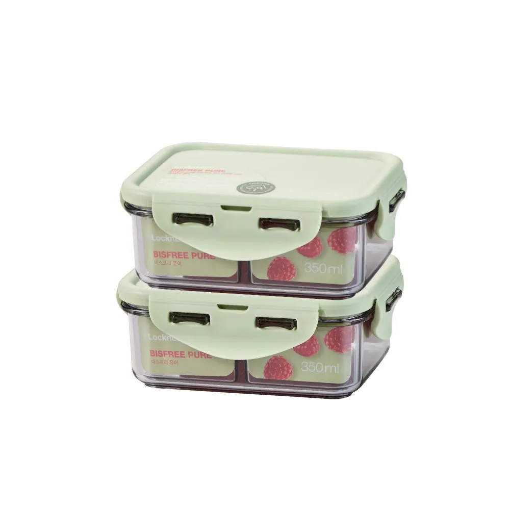 비스프리 퓨어 직사각 밀폐용기 350ml 칸칸이 2P세트 - 감도 깊은 취향 셀렉트샵 29CM