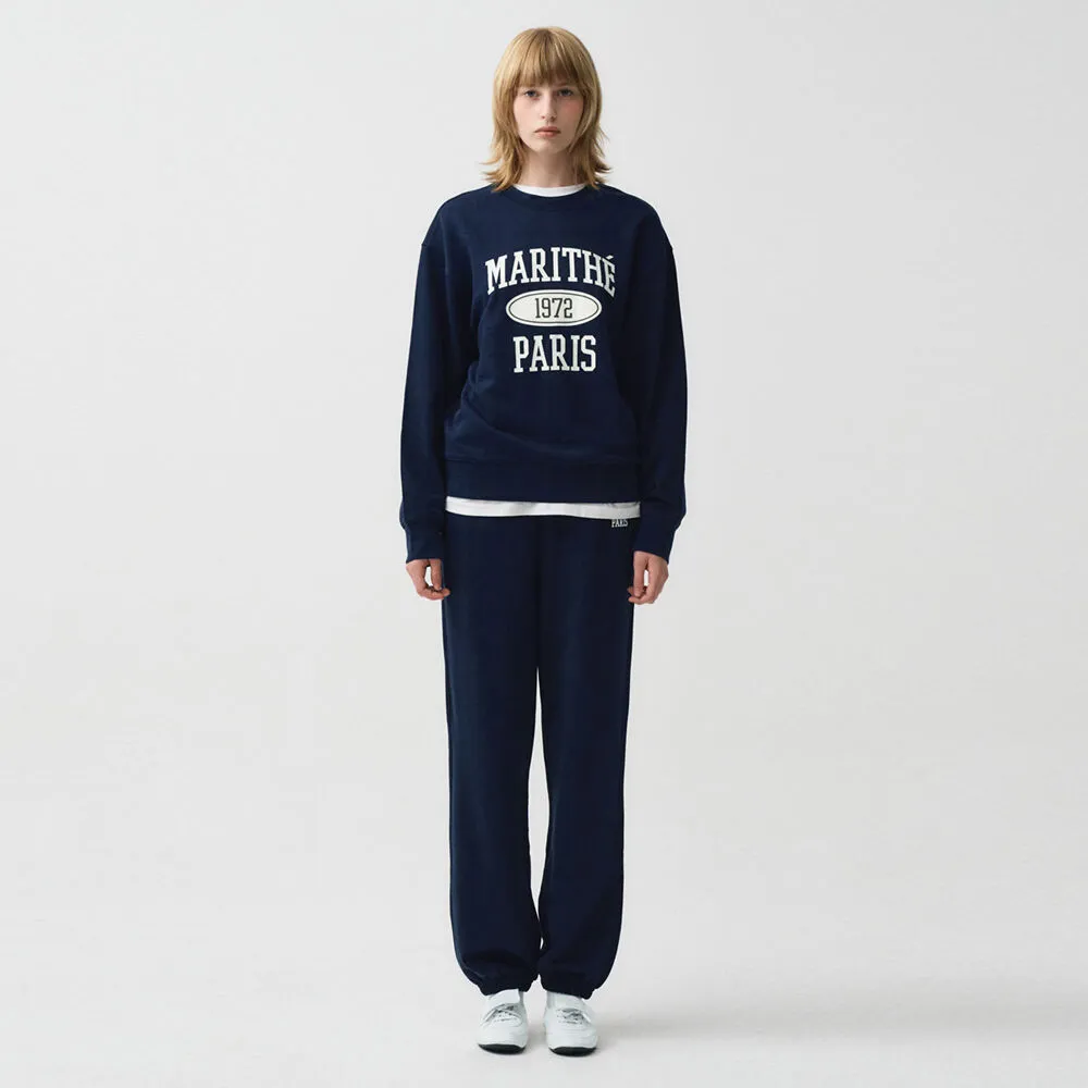 MARITHE 1972 SWEAT SET-UP navy - 감도 깊은 취향 셀렉트샵 29CM