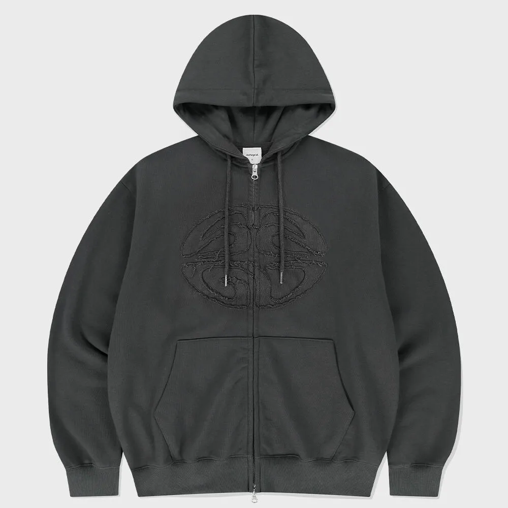 ECLIPSE RAW CUT ZIP UP HOODIE CHARCOAL(MG2EFMM490A) - 감도 깊은 취향 셀렉트샵 29CM