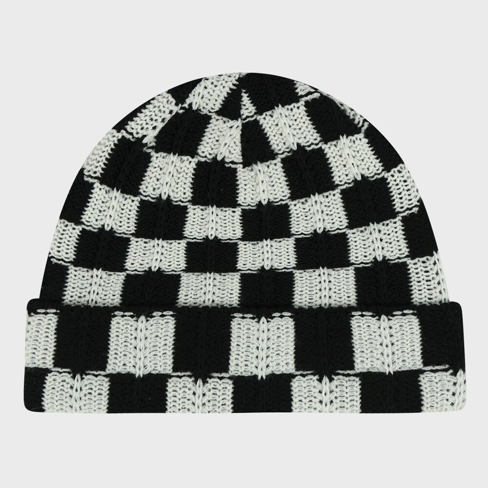 CHECKERBOARD BEANIE WHITE/BLACK(MG2EFMAB37A) - 감도 깊은 취향 셀렉트샵 29CM