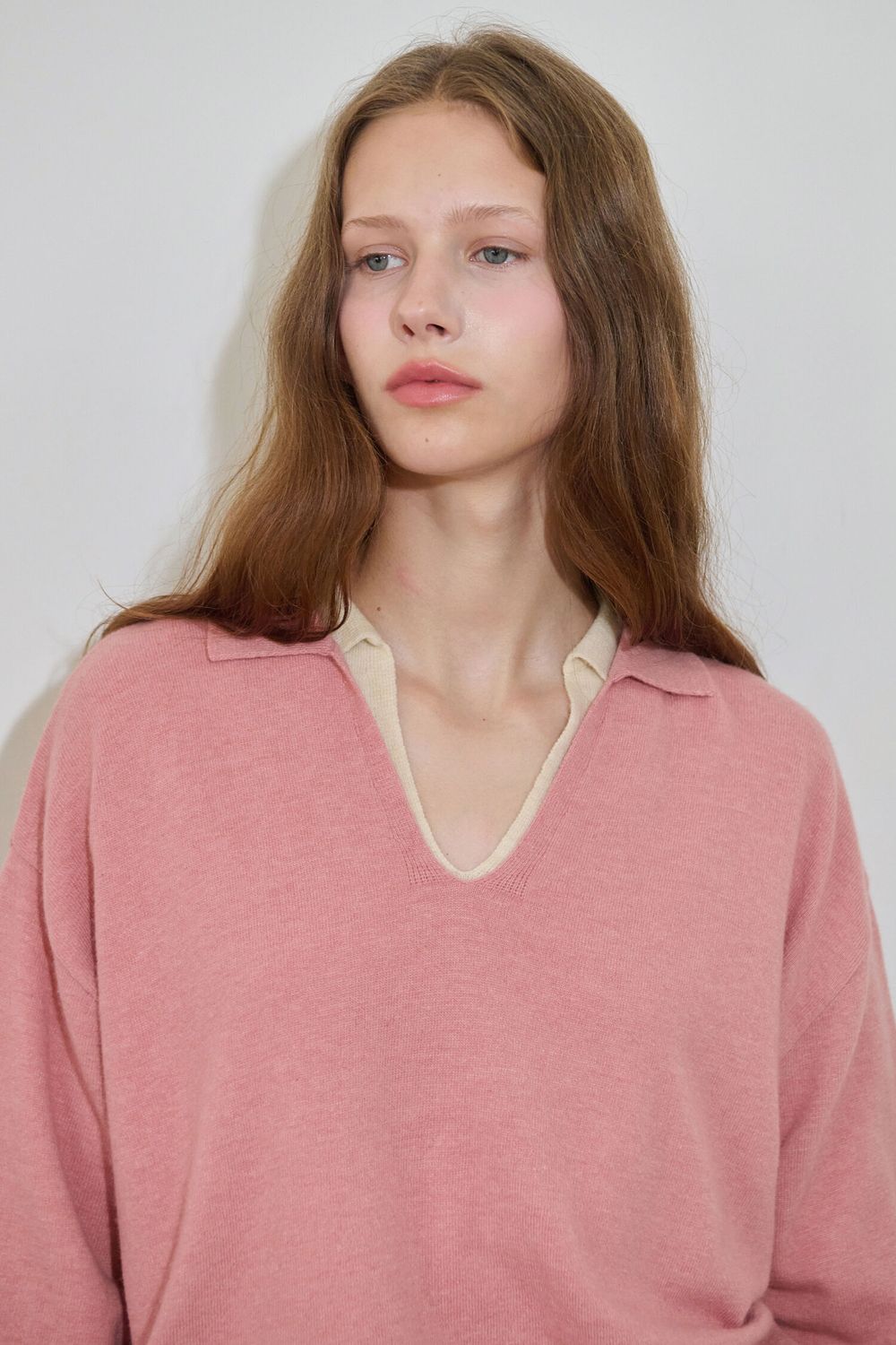 Sinoon Logo Collar Knit (Pink) - 감도 깊은 취향 셀렉트샵 29CM