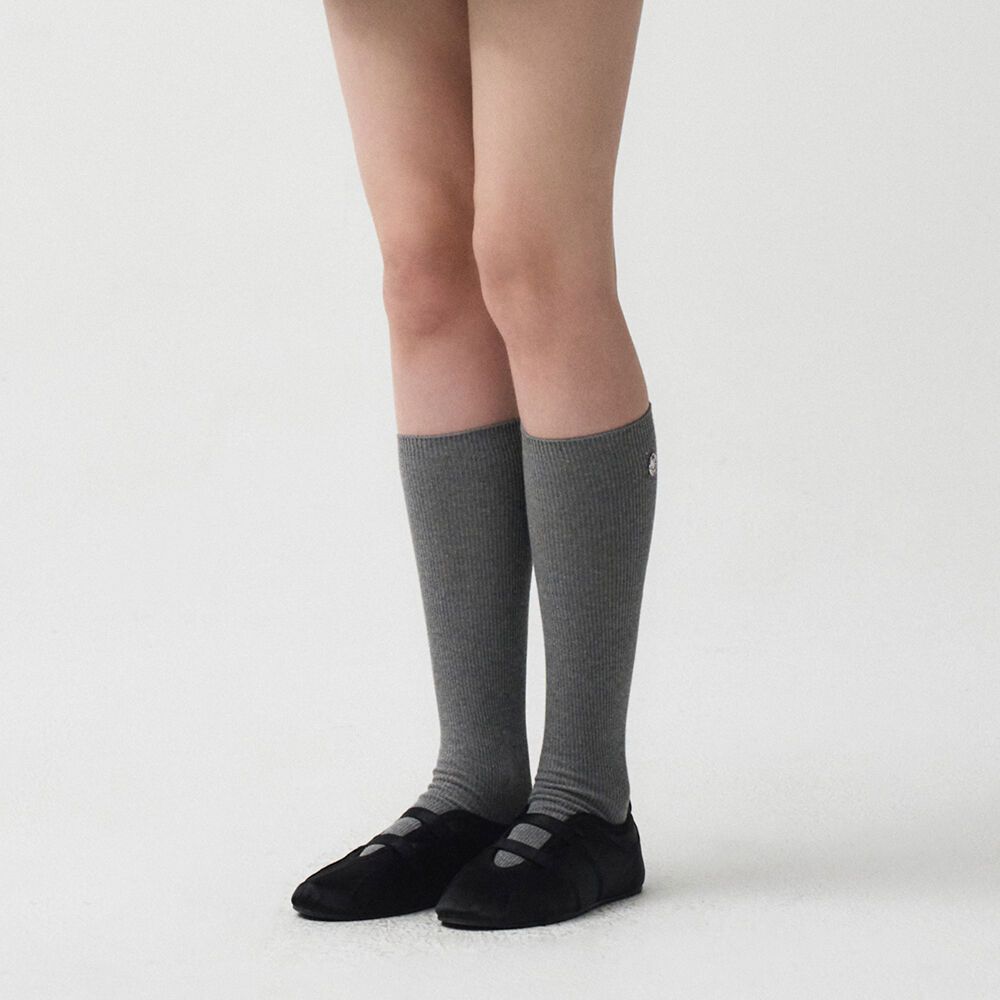 MOUVEMENT W M+FG KNEE SOCKS melange gray - 감도 깊은 취향 셀렉트샵 29CM