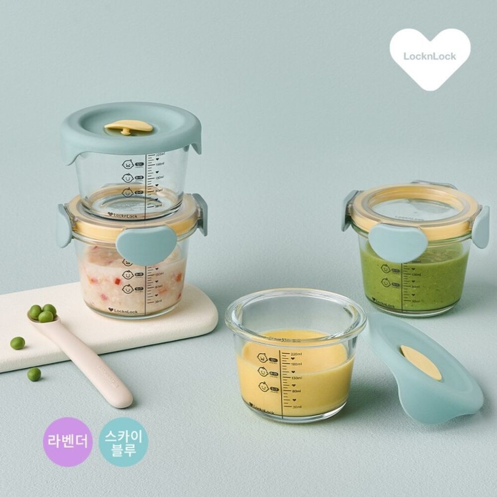 리틀럽 디어 이유식용기 원형 260ml 4P 혼합세트 - 감도 깊은 취향 셀렉트샵 29CM
