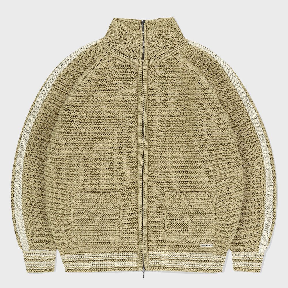 TRACK KNIT ZIP-UP BEIGE(MG2EFMK691A) - 감도 깊은 취향 셀렉트샵 29CM