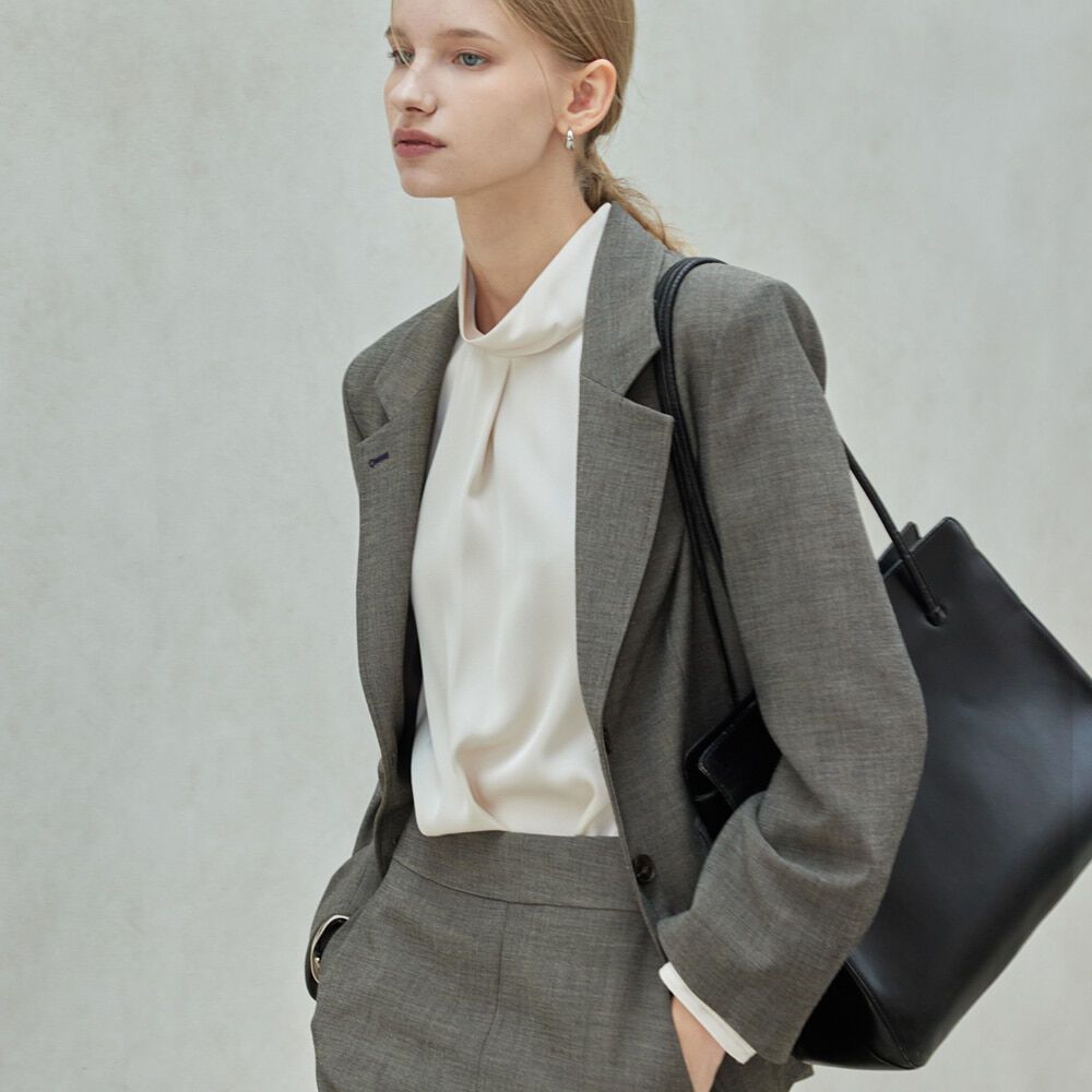 Tailored Back Point Jacket_Melange Gray - 감도 깊은 취향 셀렉트샵 29CM