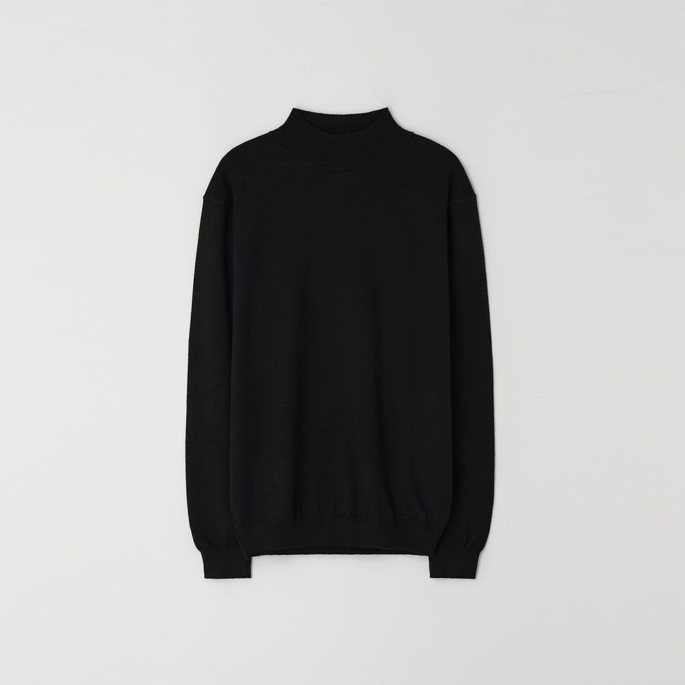 Standard Fit Basic Half-Turtleneck_Black - 감도 깊은 취향 셀렉트샵 29CM
