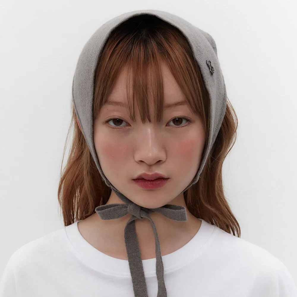KNIT STRAP BONNET [CHARCOAL] - 감도 깊은 취향 셀렉트샵 29CM