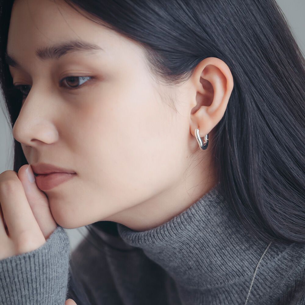 SW4068 Simple round ring earrings_Silver - 감도 깊은 취향 셀렉트샵 29CM