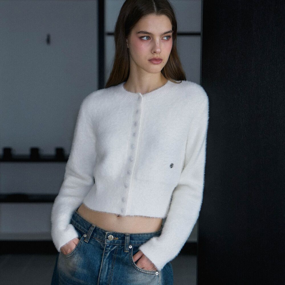 Fur Round Cardigan [Ivory] - 감도 깊은 취향 셀렉트샵 29CM