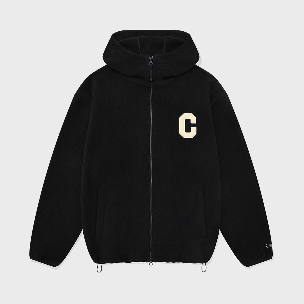 [24FW] C 로고 플리스 후디 집업 - 블랙 - 감도 깊은 취향 셀렉트샵 29CM