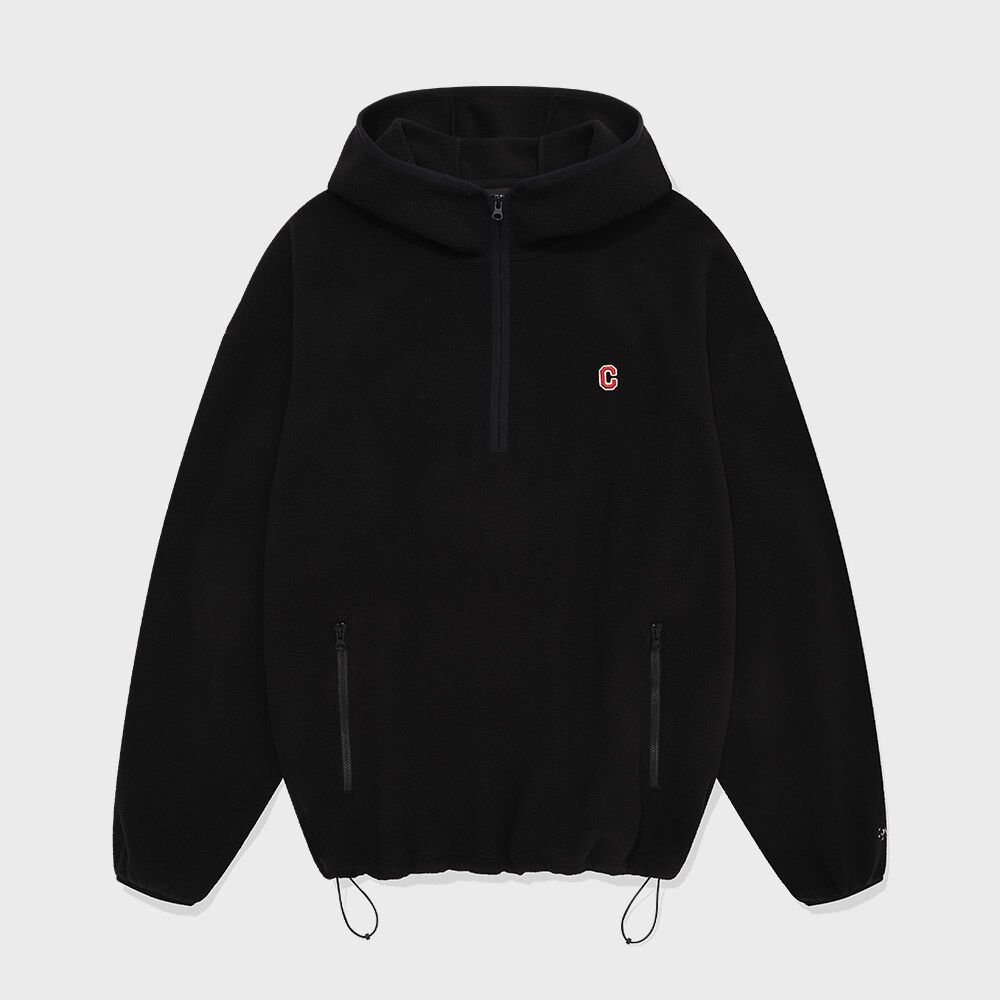 [24FW] C 로고 플리스 오버핏 후디 아노락 - 블랙 - 감도 깊은 취향 셀렉트샵 29CM